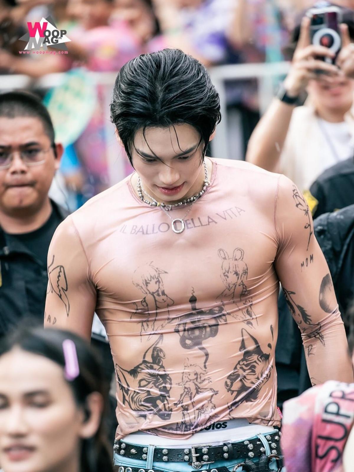 Win Metawin Goes Viral for "Tattooed Skin" During Songkran 2025