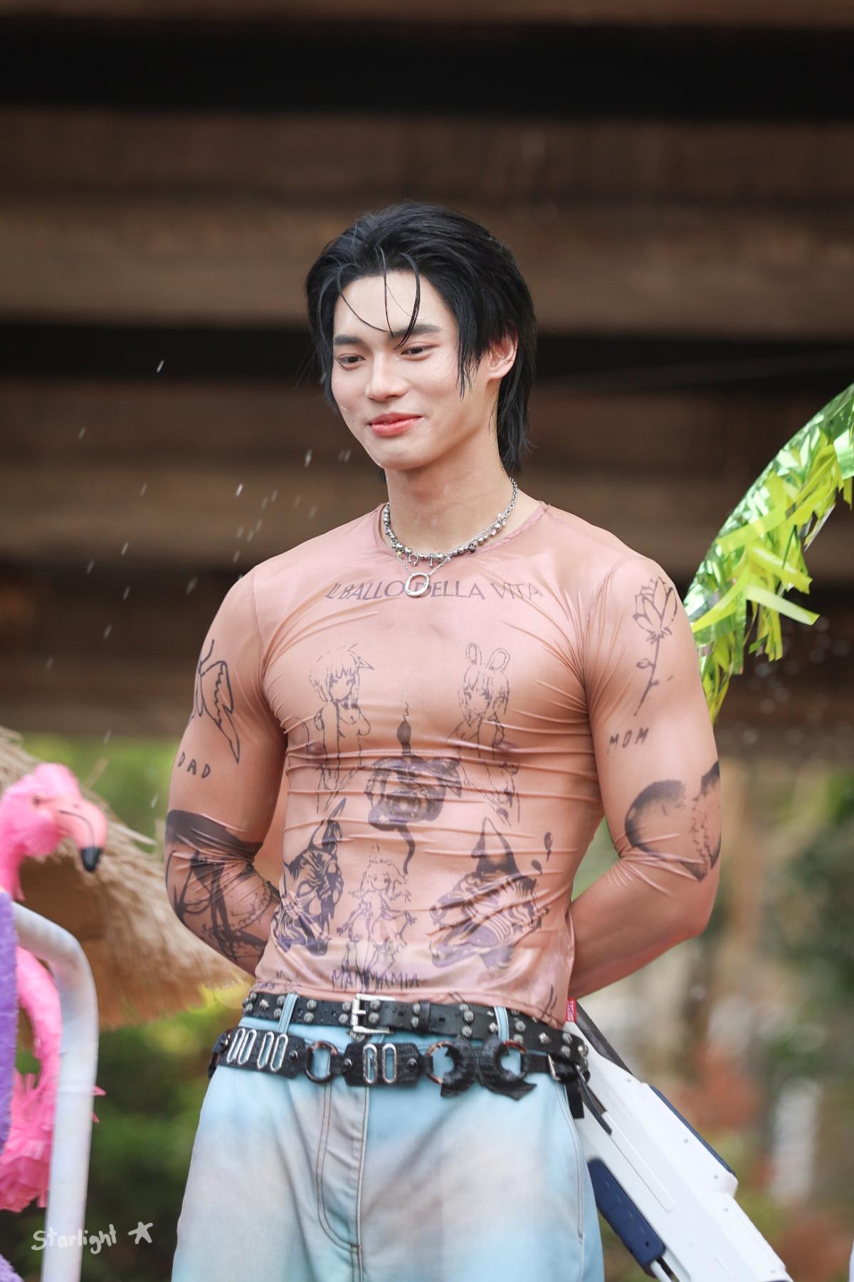 Win Metawin Goes Viral for "Tattooed Skin" During Songkran 2025