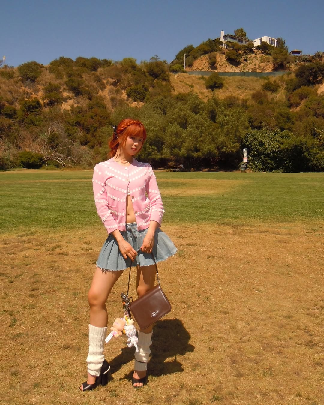 BINI Maloi Demonstrates How to Style Leg Warmers with Her Los Angeles OOTD