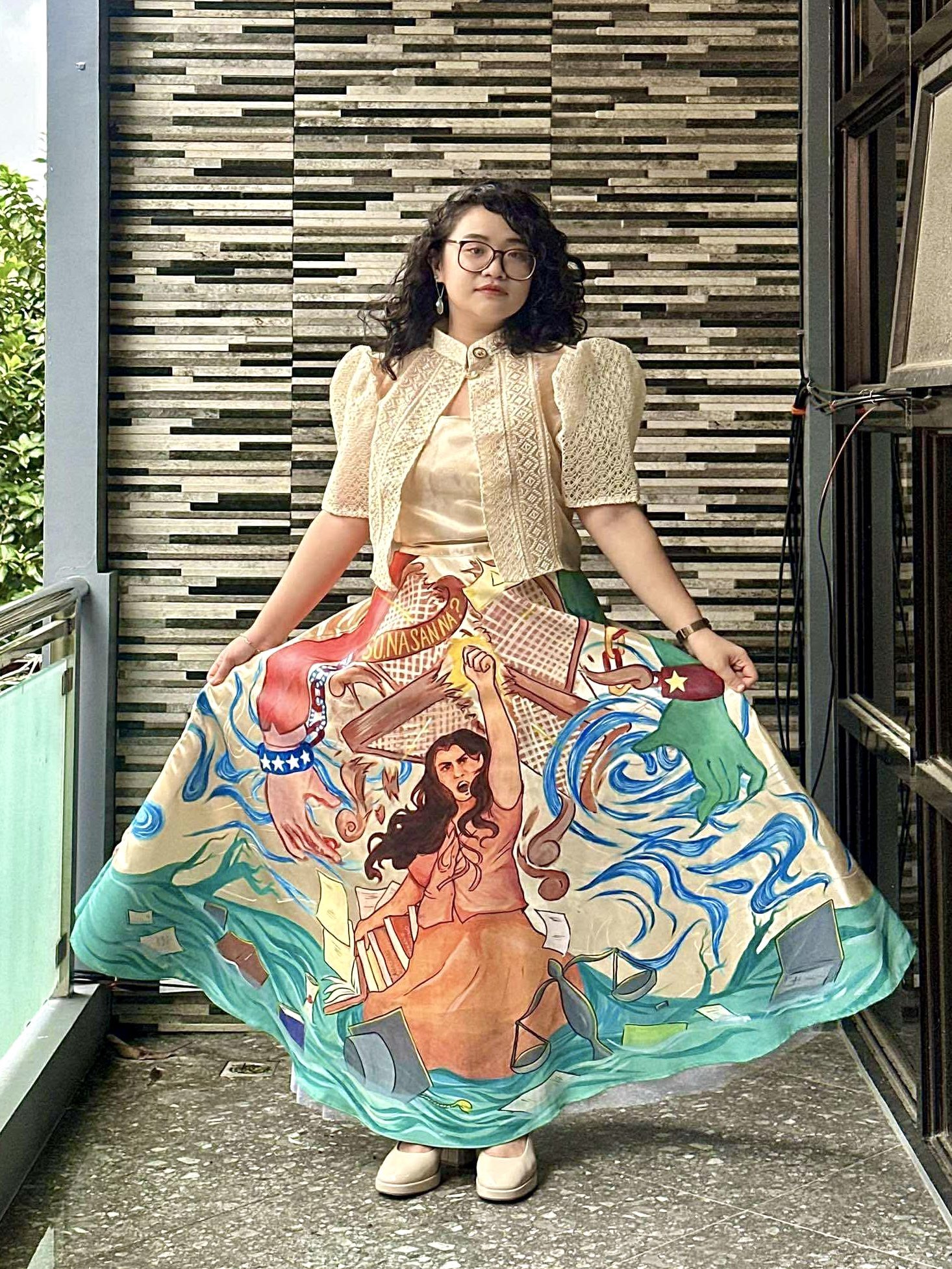 Kabataan Partylist Rep. Renee Co Wears a Hand-Painted Protest Attire to ...