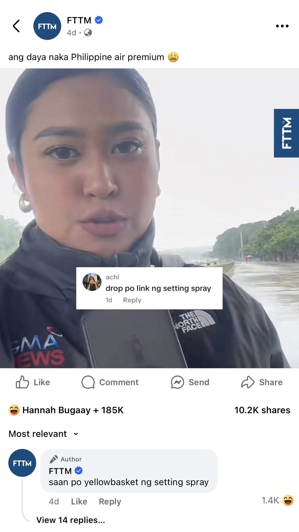 This Filipina News Reporter Is Going Viral for Her Typhoon-Proof Makeup