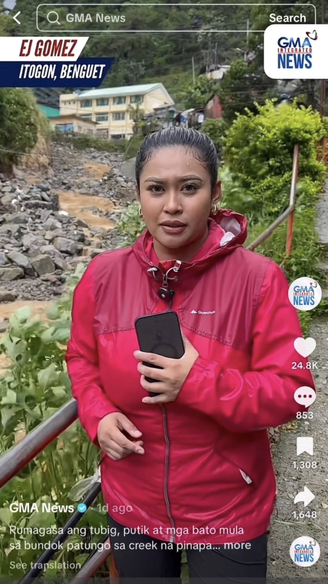 This Filipina News Reporter Is Going Viral for Her Typhoon-Proof Makeup