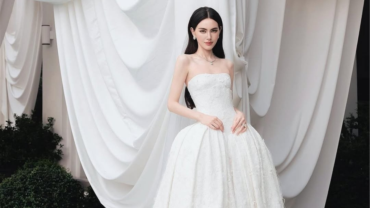 Davika Hoorne Walks Down the Aisle in a Custom Gucci Bridal Dress