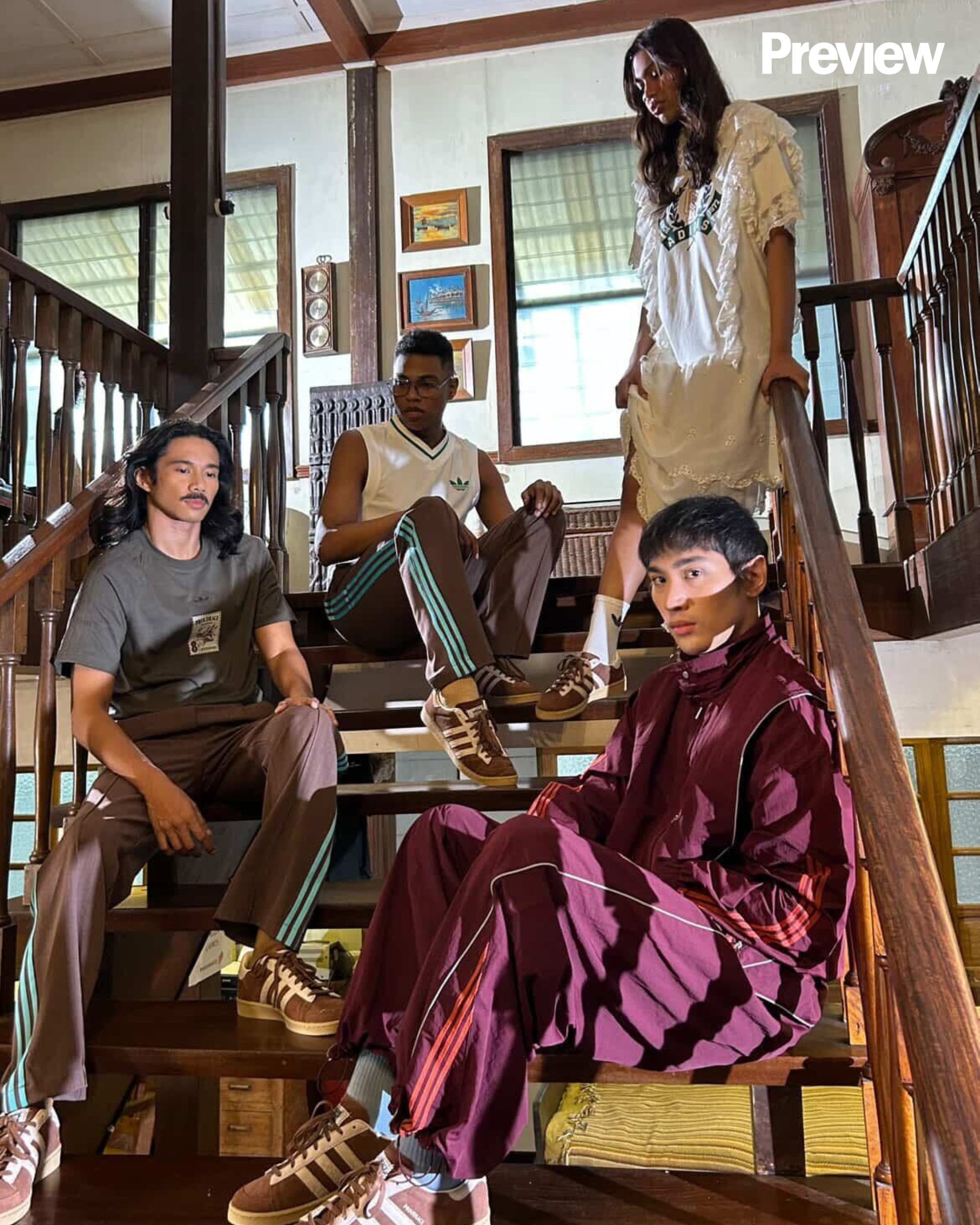 Behind-the-scenes of the Adidas x Proudrace campaign shoot.